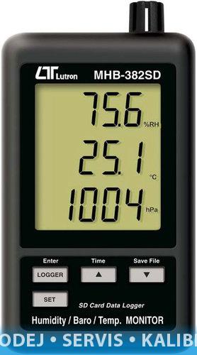 teploměr + vlhkoměr + barometr LUTRON MHB-382SD | www.meraky.eu